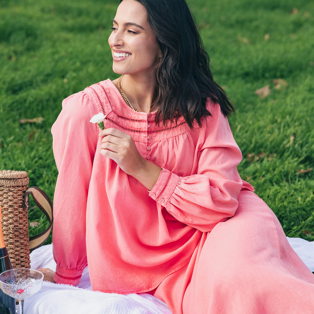 Luciana Top Rose Pink – Foxwood Clothing