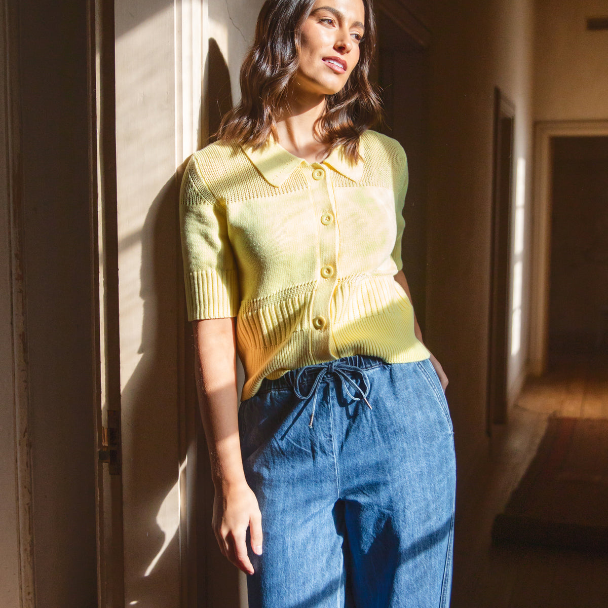 Trevi Knit Top Lemon – Foxwood Clothing