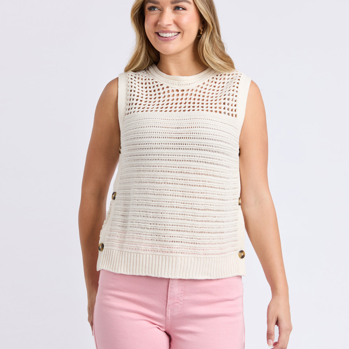 Chilli Knit Top Vintage White – Foxwood Clothing