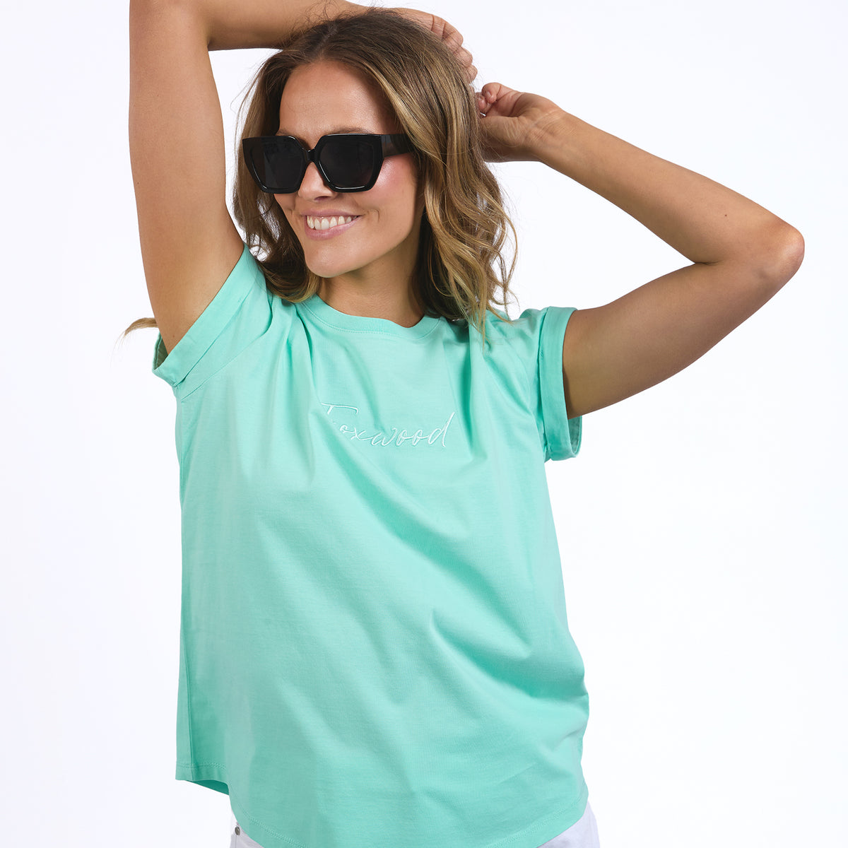 Signature Tee Neon Mint – Foxwood Clothing