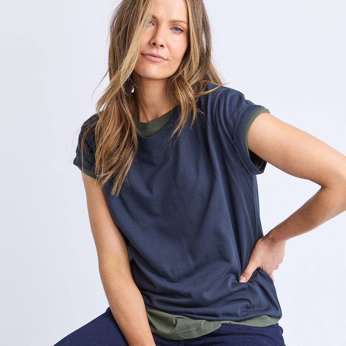 Manly Tee Navy – Foxwood Clothing