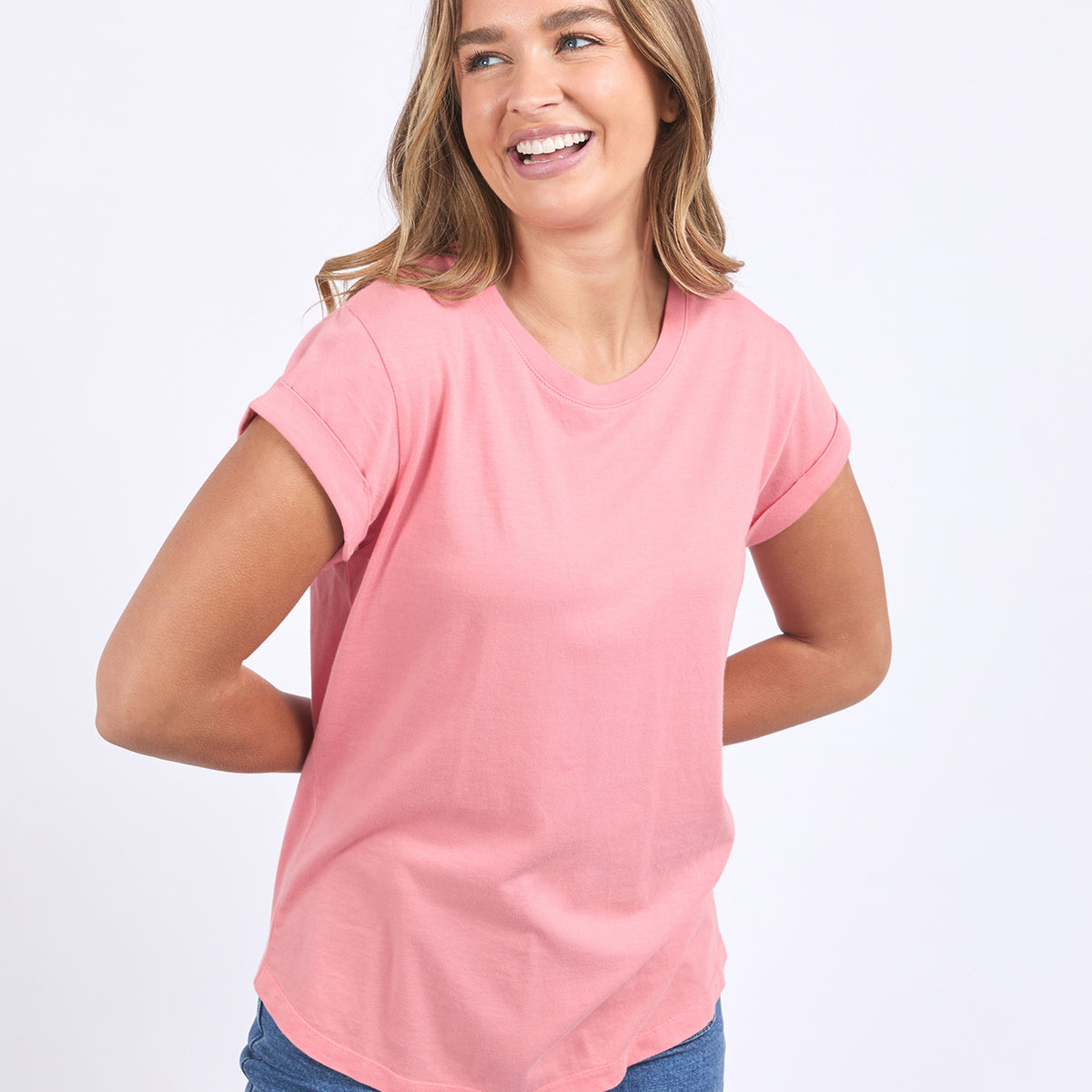 Manly Tee Rose Pink – Foxwood Clothing