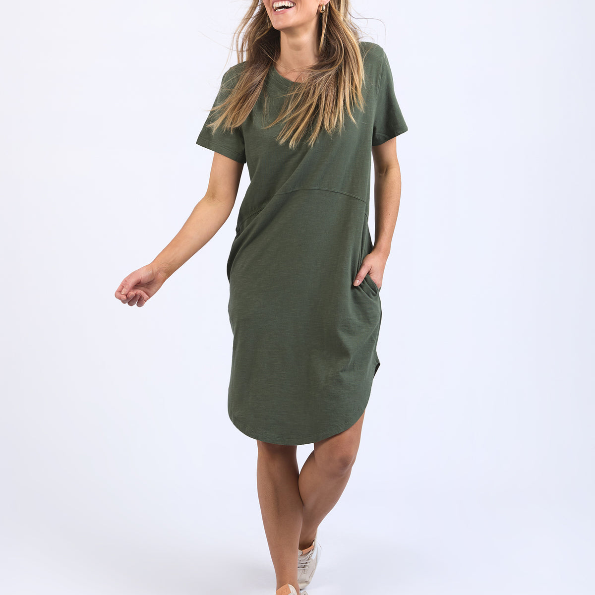 Bay Dress Khaki – Foxwood Clothing